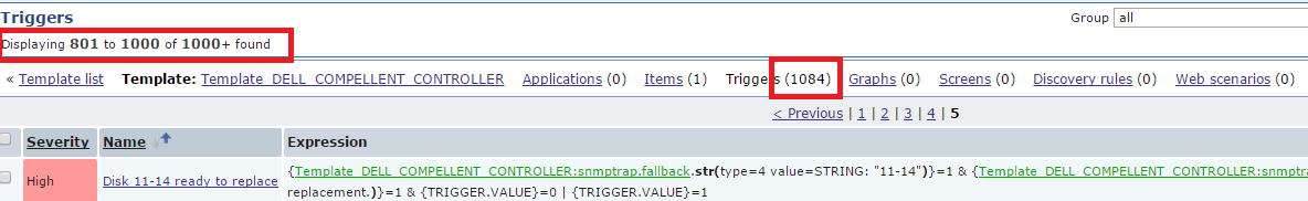  ZBX 9641 Triggers 1000 Manage Much Trigger If Triggers Count Is 